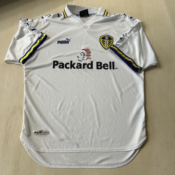 Puma | Shirts | Vintage Leeds United Jersey Mens Large White Soccer ...
